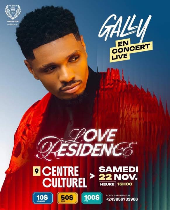 Kinshasa : Gally Garvey en concert live ce samedi 22 novembre - Mai ...